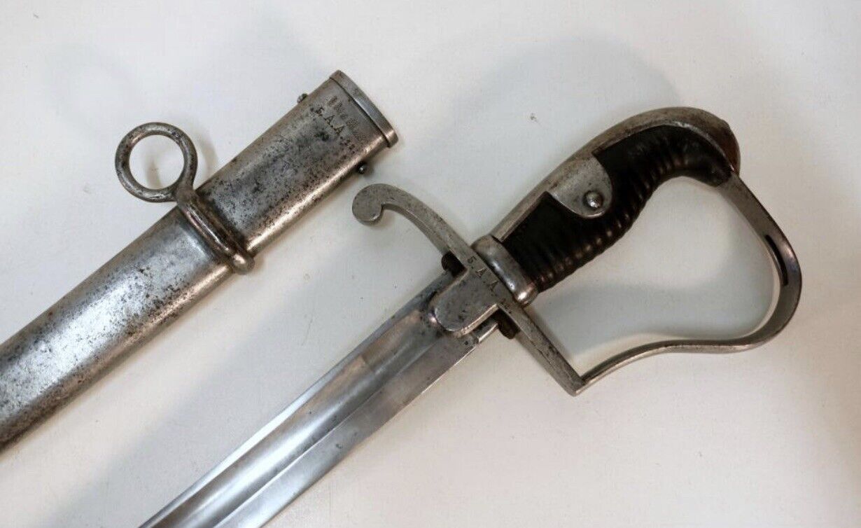 WW1 IMPERIAL GERMAN CAVALRY SWORD MATCHING REGIMENT NUMBERS. Rare maker ...